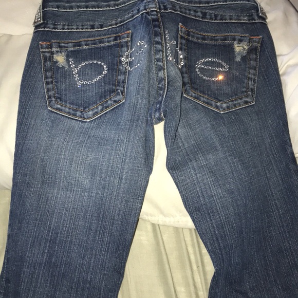 bebe | Jeans | Bebe Rhinestone Logo Jeans | Poshmark